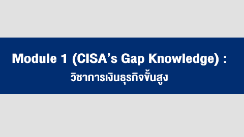 CISA’s Gap Knowledge : การเงินธุรกิจขั้นสูง - SET e-Learning